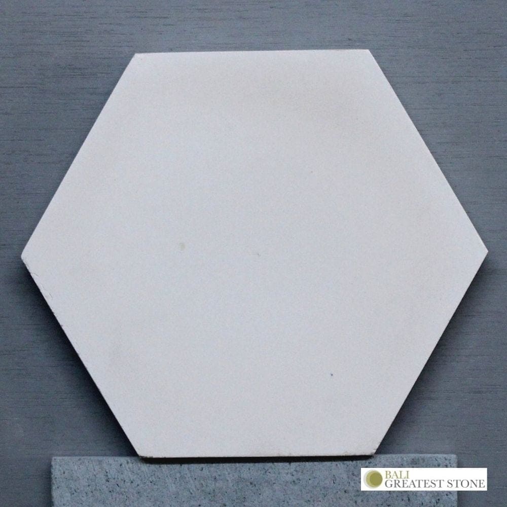 Hexagon Plane White – Bali Greatest Stone – Pemasok dan Eksportir Ubin ...
